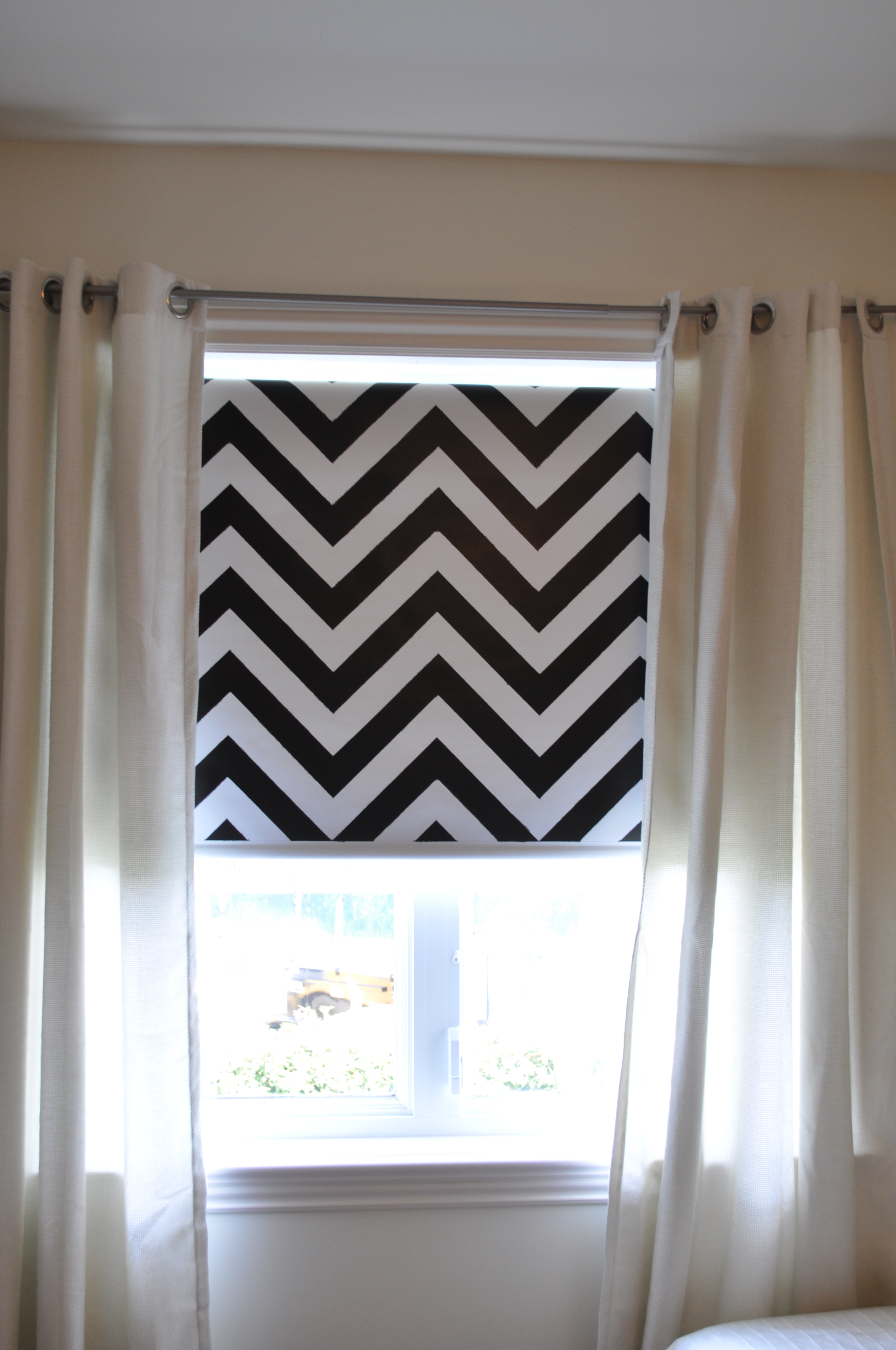 Some Paint And A Roller Blind